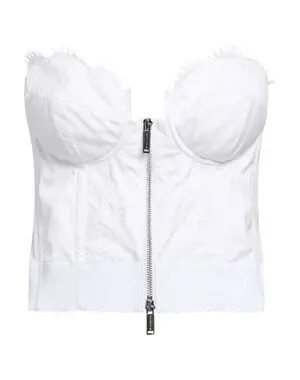 Dsquared2 Top Size Cotton, Polyamide, Elastane - White