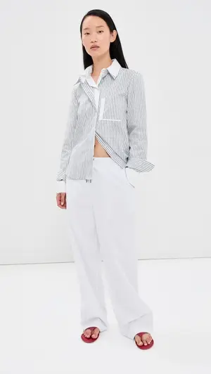 TWP Double Layer Boyfriend Shirt