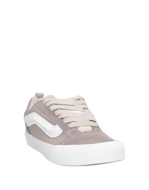 VANS Sneakers Taupe Size Textile Fibers, Leather