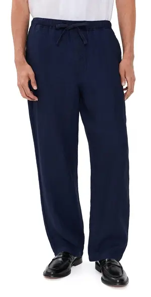 FRAME Drawstring Linen Pants
