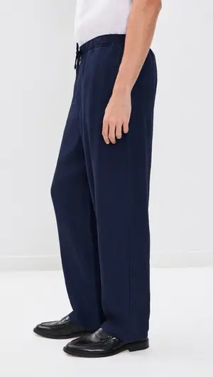 FRAME Drawstring Linen Pants