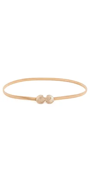 Lele Sadoughi Shell Chain Stretch Belt