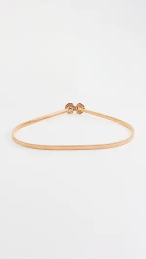 Lele Sadoughi Shell Chain Stretch Belt