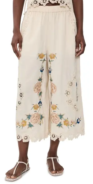 Sea Adonna Embroidered Pants