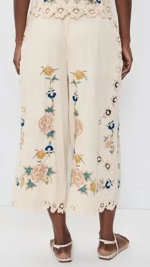 Sea Adonna Embroidered Pants