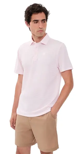 QUIET GOLF Remy Stripe Polo