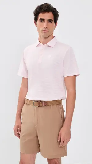 QUIET GOLF Remy Stripe Polo