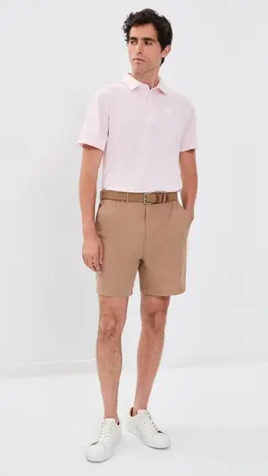 QUIET GOLF Remy Stripe Polo