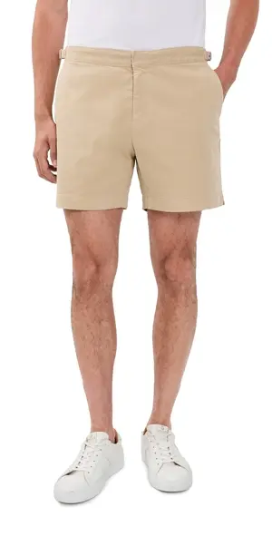 Orlebar Brown Bulldog Stretch Cotton Shorts 6 - Sand Dune