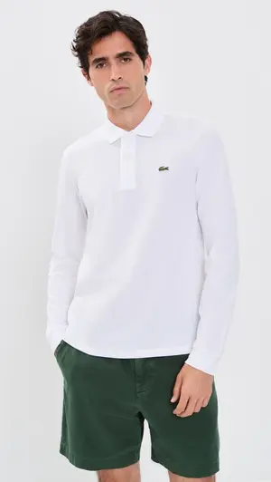 Lacoste Long Sleeve Original Cotton Pique Polo