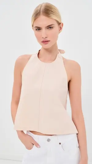 Wardrobe.NYC Clean Backless Halter Top