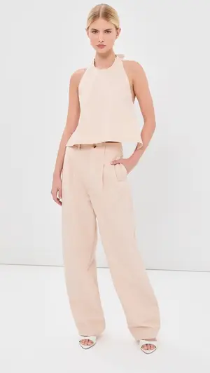 Wardrobe.NYC Clean Backless Halter Top