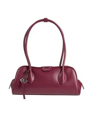 Calvin Klein Woman Handbag White Size - Polyurethane Purple