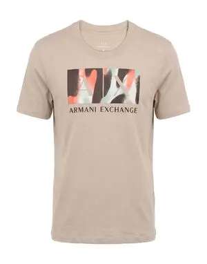 Armani Exchange T-shirt Size Cotton - Beige