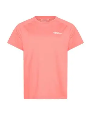 JACK WOLFSKIN T-shirt Coral Size Polyester