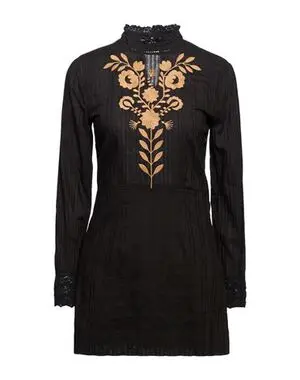 Antik Batik Mini Dress Size Cotton - Black