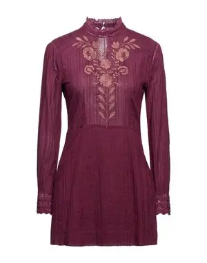Antik Batik Mini Dress Size Cotton - Purple