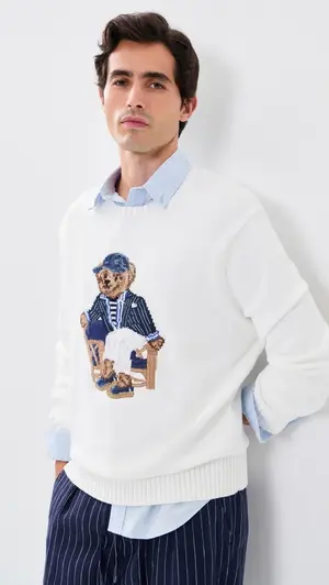 Polo Ralph Lauren Newport Bear Cotton Sweater