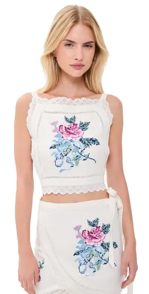 MUSE ASSEMBLY Etta Top - White