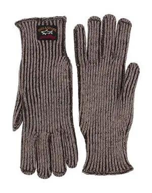 Paul & Shark Gloves Dark Size Merino Wool - Brown