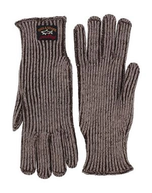 Paul & Shark Dark Merino Wool Gloves - Dark Brown
