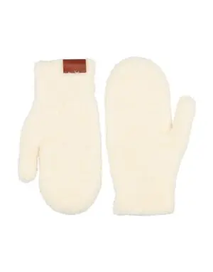 Givenchy Gloves Ivory Size Wool, Polyamide, Elastane