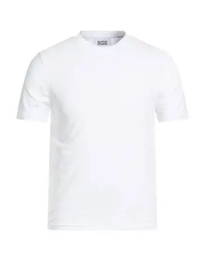 Alpha Studio T-shirt Size Cotton, Elastane - White