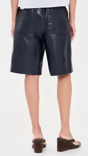 Rag & Bone Claire Faux Leather Shorts