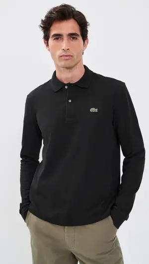 Lacoste Long Sleeve Original Cotton Pique Polo