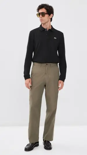 Lacoste Long Sleeve Original Cotton Pique Polo