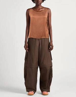 MANILA GRACE Sleeveless Crewneck Top In Viscose And Elastane