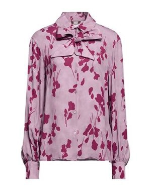 MANILA GRACE Floral Print Viscose Shirt - Lilac