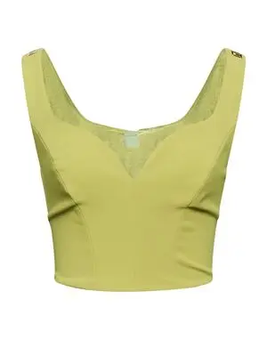 Elisabetta Franchi Lime Polyester Elastane Corset Top