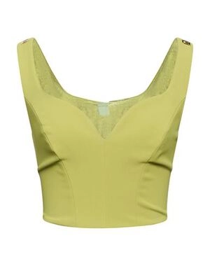 Elisabetta Franchi Lime Polyester Elastane Corset Top - Lime Green