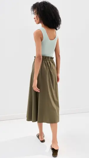 LE BOP Alexia Midi Dress - Sage/olive