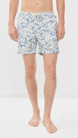 Orlebar Brown Bulldog Drawcord Fairground Paisley Swim Shorts - Multi/blue