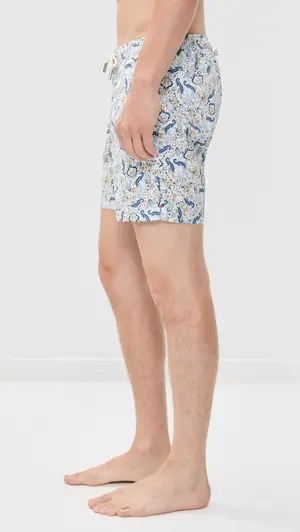 Orlebar Brown Bulldog Drawcord Fairground Paisley Swim Shorts - Multi/blue