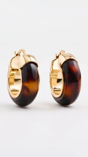 Shashi Eugenie Resin Hoop Earrings