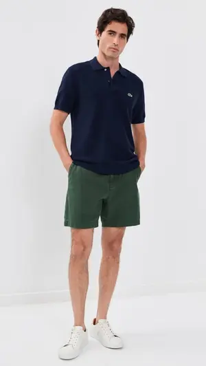 Lacoste Textured Cotton Sweater Polo