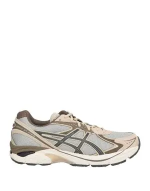 Asics Sneakers Taupe Size Textile Fibers, Leather