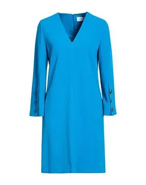NENETTE Mini Dress Turquoise Size Polyester, Elastane - Blue