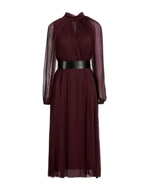 KAOS Midi Dress Burgundy Size Polyester