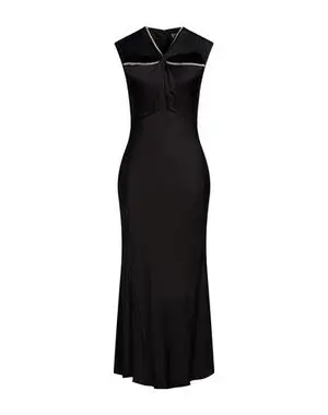 Sandro Maxi Dress Size Viscose - Black
