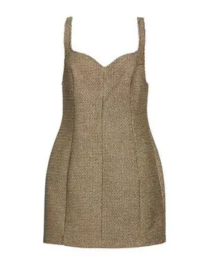 Elisabetta Franchi Mini Dress Size Polyester, Polyimide, Polyamide, Viscose, Cotton - Gold