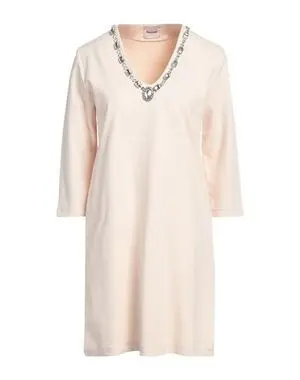 MARIUCCIA Mini Dress Size Viscose, Polyamide, Elastane - Beige