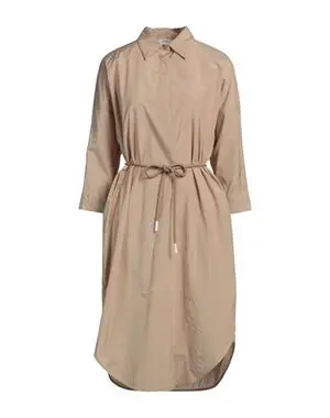 Peserico Midi Dress Lilac Size Cotton, Polyester - Beige