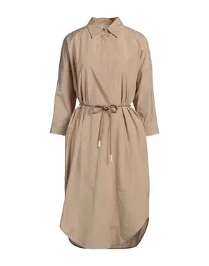Peserico Midi Dress Lilac Size Cotton, Polyester - Beige