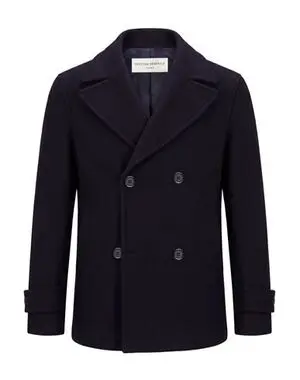 Officine Générale Coat Midnight Size Virgin Wool, Polyamide - Blue
