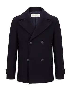Officine Générale Coat Midnight Size Virgin Wool, Polyamide