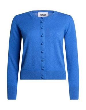 Alpha Studio Wool Cardigan - Blue